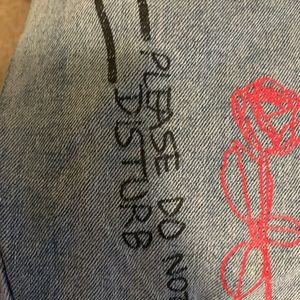 Jackets & Coats | Denim Jacket With Writing On It | Poshmark